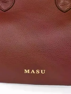 MASU Leather Shoulder Bag - Red