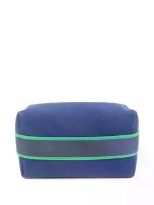 Hermès Pm Bride A Brac Canvas Wash Bag - Blue