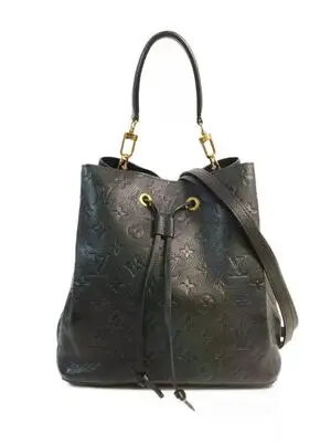 LOUIS VUITTON Neo Noe Mm Monogram Empreinte Bucket Bag - Black