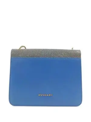 BVLGARI Serpenti Forever Stingray-panel Messenger Bag