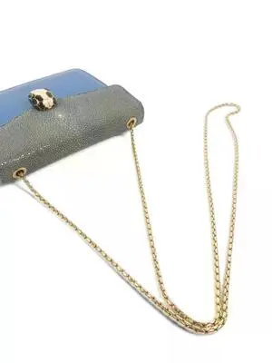 BVLGARI Serpenti Forever Stingray-panel Messenger Bag