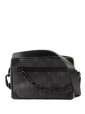LOUIS VUITTON Mini Monogram Eclipse Soft Trunk Shoulder Bag - Black