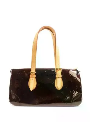 LOUIS VUITTON Rosewood Avenue Vernis Shoulder Bag Brown