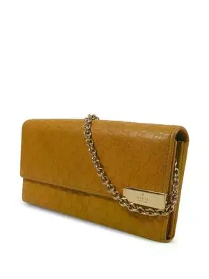 Gucci Microguccissima Chain Shoulder Bag Yellow