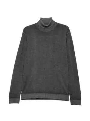 DANIELE FIESOLI Roll-neck Fine-knit Sweater - Grey