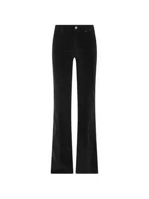 CIGALA'S Velvet Straight-leg Trousers - Black