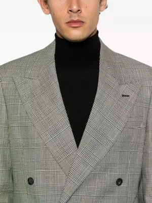 EPOCA Prince Of Wales Check Double-breasted Suit
