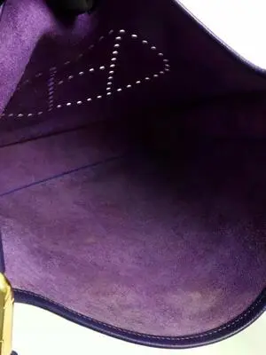Hermès Evelyne Pm Leather Shoulder Bag - Purple