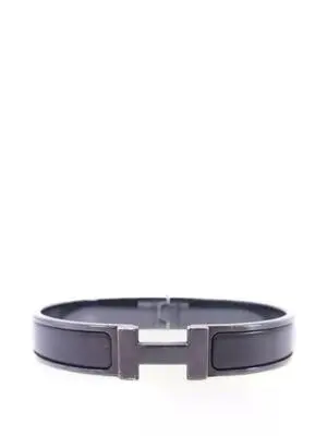 Hermès Clic H Enamel Bracelet - Black