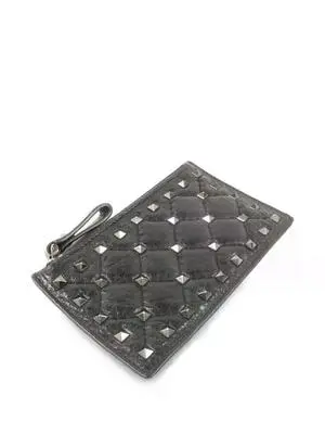 Valentino Garavani Rockstud Spike Quilted Card Case