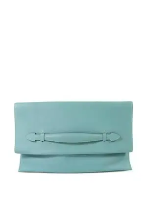 Hermès Pliplat Evercolor Clutch Bag - Blue