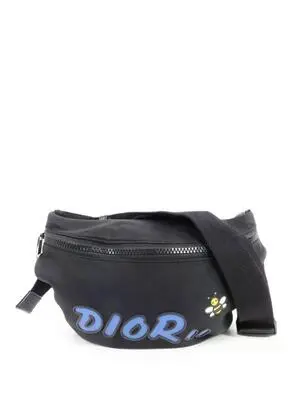 Dior X Kaws Bee-motif Belt Bag - Black