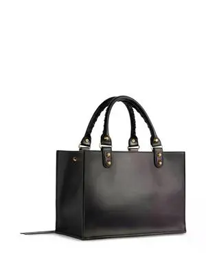 Balenciaga Medium Le City Sleek Leather Tote Bag - Black