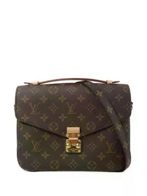 LOUIS VUITTON Mm Pochette Metis Tote Bag - Brown