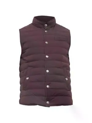 Brunello Cucinelli 2021 Quilted Puffer Vest - Brown