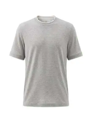 Brunello Cucinelli T-shirt With Faux-layering - Multicolor