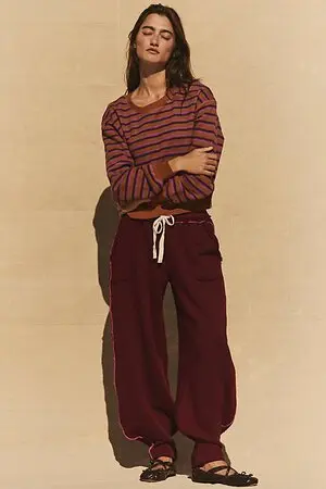Free People Kit Pant Set - Mocha Combo