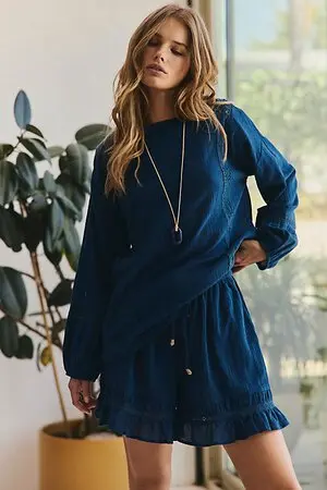 Free People Ciao Short Set - Poseidon