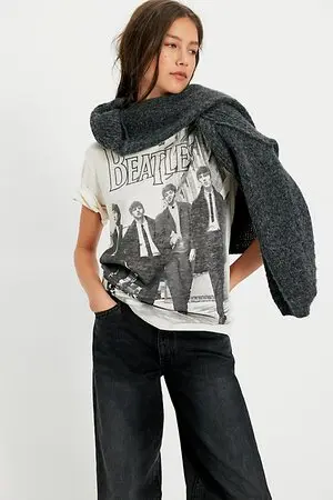 Junk Food Clothing The Beatles Vintage Tee - Birch