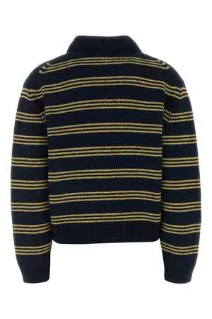 Miu Miu Embroidered Wool Blend Cardigan