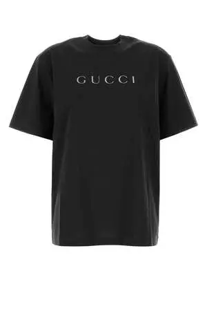 Gucci Charcoal Cotton Oversize T-shirt - Gray