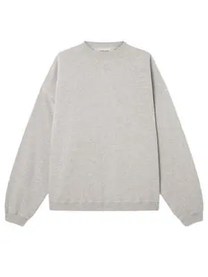 GOLDEN GOOSE Felpa In Cotone Grigio Mélange Con Logo - Gray