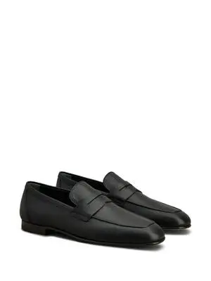 TOD'S Deconstructed Leather Loafers - Black