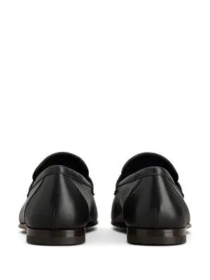 TOD'S Deconstructed Leather Loafers - Black