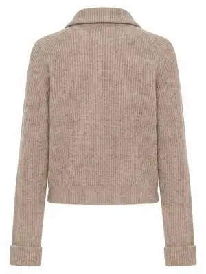 Brunello Cucinelli Rubbed Cardigan With Monili