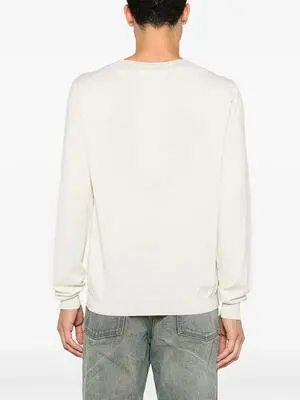 MAISON MARGIELA Maglia In Cotone Con Scollo A V