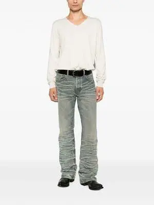 MAISON MARGIELA Maglia In Cotone Con Scollo A V