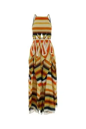 Loewe Printed Crepe Paula S Ibiza Dress - Multicolor