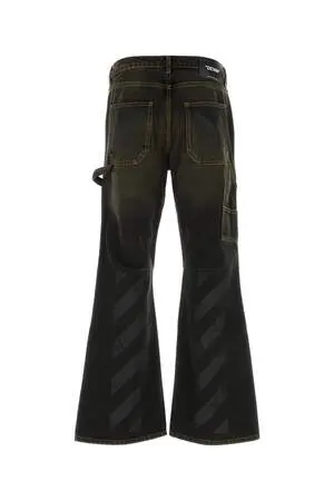 Off-White Black Denim Jeans - Multicolor