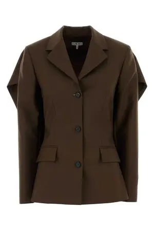 Loewe Wool Blazer - Brown
