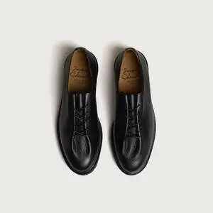 JACQUES SOLOVIERE Edouard Lug Grain Derbie - Black