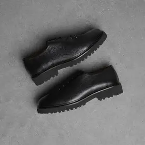 JACQUES SOLOVIERE Edouard Lug Grain Derbie - Black