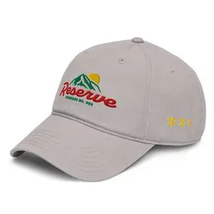 ANCHOR & CREW Reserve No. Two Supply Cotton Embroidered Cap - Grey