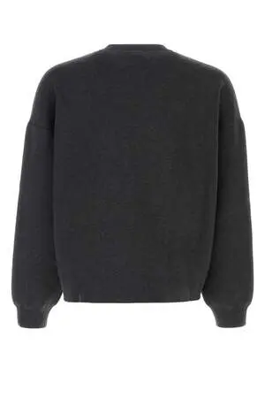 Loewe Dark Grey Stretch Cotton Blend Sweater - Gray