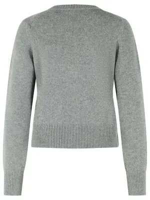 Burberry Sienna Ek' Grey Cashmere Blend Cardigan - Gray