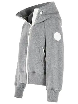 Canada Goose Chilliwack' Grey Wool Blend Bomber Jacket