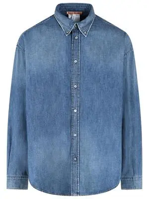 Acne Studios Acne Studios Medium Blue Organic Cotton Shirt Men Blue