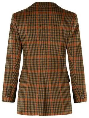 Max Mara Galosce' Blazer In Virgin Wool Blend Leather