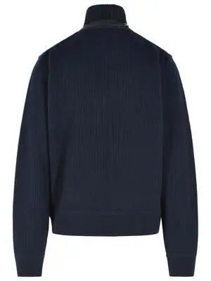 TOM FORD Navy Wool Blend Jacket