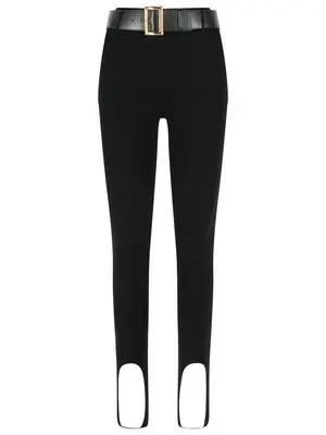 SELF-PORTRAIT Stirrup' Viscose Blend Leggings - Black