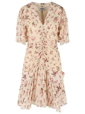 Isabel Marant Étoile Vivienne' Beige Viscose Dress - Cream
