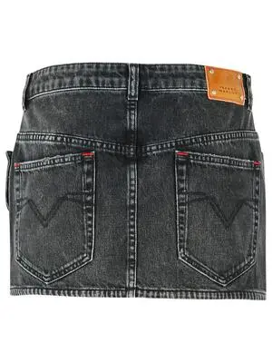 Isabel Marant Étoile Ralma' Skirt In Washed Cotton - Black