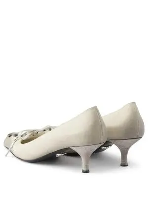Prada Décolleté In Pelle Effetto Anticato