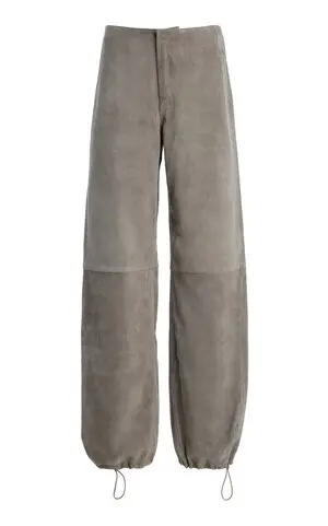 Still Here Sport Suede Mid-rise Wide-leg Jeans