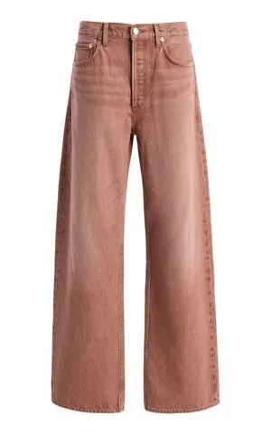 AGOLDE Arc Rigid Mid-rise Bow-leg Jeans - Brown