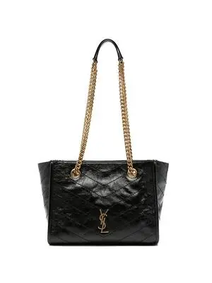 Saint Laurent Borsa Shopping Niki Piccola In Pelle Vintage - Black